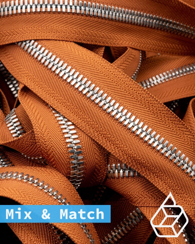 Excella® | YKK zilveren rits op maat bestel je bij Leatherbox