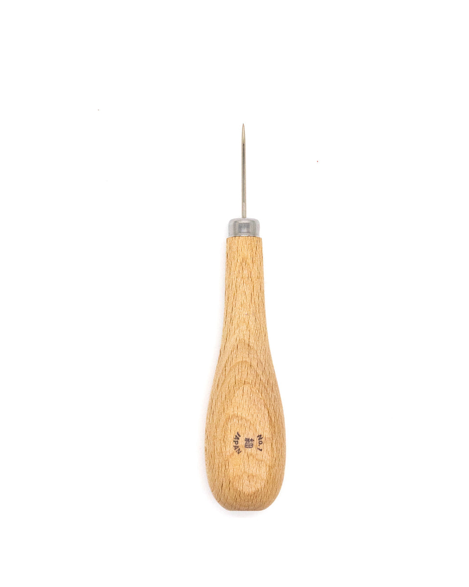 Basic Japanese round scratching awl for leather | Leatherbox