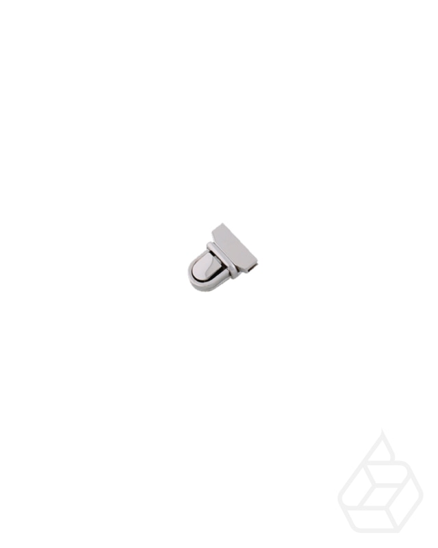 Tic-Tuc bag lock in silver for leather bag or leather accessories
